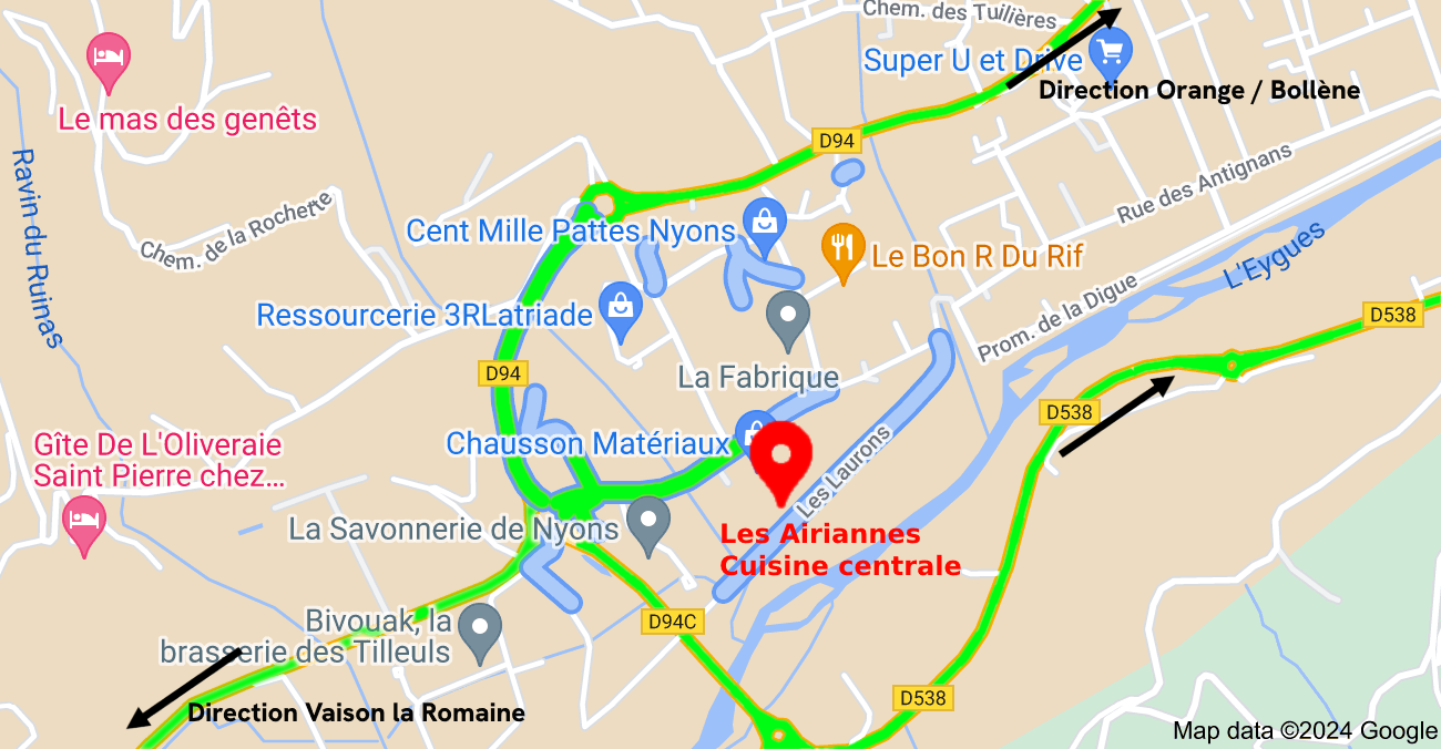 Plan d’accès – site – ORSAC ATRIR Unité Territoriale du Nyonsais