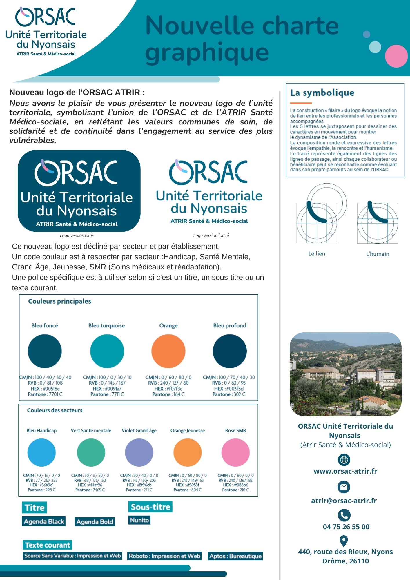 Nouvelle charte graphique ORSAC de l’Unité Territoriale du Nyonsais ...